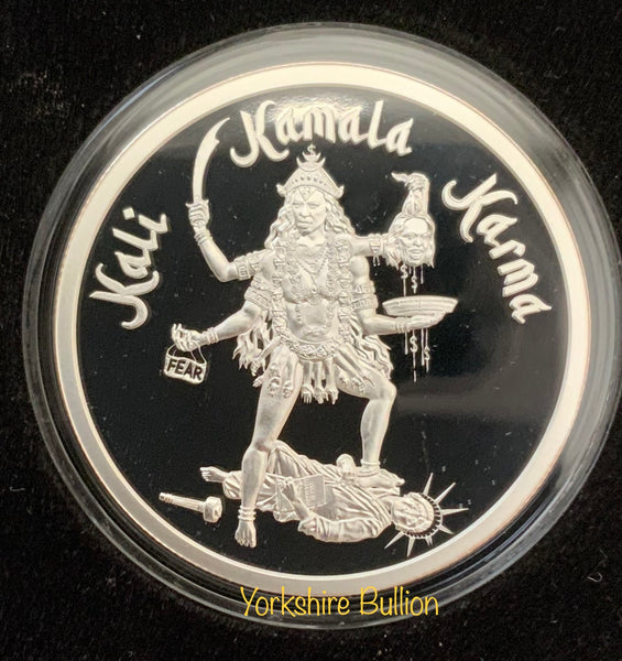 2021 Silver Shield KAMALA KARMA - 1oz Proof - #4 in "Apocalyptomyst" S ...